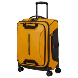 Weichgep&auml;ck-Trolley Samsonite "ECODIVER, verschiedene Gr&ouml;&szlig;en und Farben", Gr. B/H/T: 40cm x 55cm x 23cm 50 l, gelb, Nylon, Polyester, Basic, Koffer, mit Rei&szlig;verschluss-Deckelfach und Fronttasche