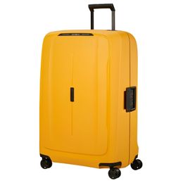 Hartschalen-Trolley Samsonite "ESSENS, verschiedene Gr&ouml;&szlig;en und Farben", Gr. B/H/T: 56cm x 81cm x 34cm 140 l, gelb (radiant gelb), Polypropylen, Strukturmuster, Koffer, mit robustem Polypropylen-Geh&auml;use, mit mehreren F&auml;chern
