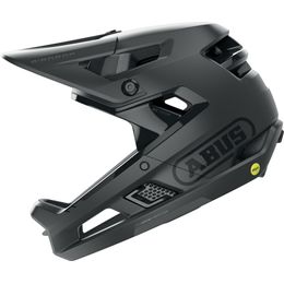 Mountainbikehelm Abus "AIRDROP MIPS" Gr. L, schwarz (velvet schwarz), Helme, L/XL Kopfumfang: 58cm - 62cm