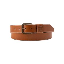 Levi's Lederg&uuml;rtel LEVI'S "WIDE LOOP TWO HORSE BELT", Damen, Gr. 100, braun, Rindsleder, unifarben, G&uuml;rtel Lederg&uuml;rtel, mit Logopr&auml;gung