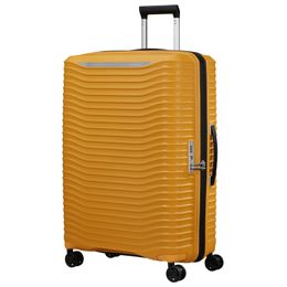 Hartschalen-Trolley Samsonite "UPSCAPE, verschiedene Gr&ouml;&szlig;en und Farben", Gr. B/H/T: 51cm x 75cm x 30cm 104 l, gelb, Polypropylen, gestreift, Koffer, mit Volumenerweiterung, mit Tragegriff oben und seitlich