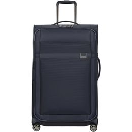 Weichgep&auml;ck-Trolley Samsonite "AIREA, verschiedene Gr&ouml;&szlig;en und Farben", Gr. B/H/T: 49cm x 78cm x 29cm 112 l, blau (dunkelblau), Nylon, unifarben, Koffer, mit Volumenerweiterung, mit mehreren Tragegriffen, mit Fronttasche