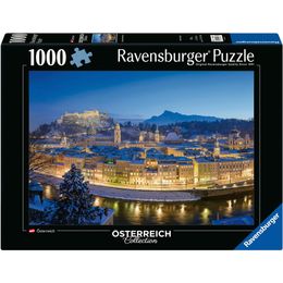 Puzzle Ravensburger "&Ouml;sterreich Collection, Salzburger Abendstimmung", bunt, Puzzles, KinderB:70cm H:50cm, Pappe, Made in Germany, B:70cm H:50cm
