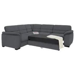 Sit & More Ecksofa SIT & MORE "Montego", grau (anthrazit), B:255cm H:88cm T:225cm, Luxus-Microfaser (90% Polyester, 10% Polyamid);Struktur (100% Polyester);Luxus-Microfaser ALTARA NUBUCK (100% Polyester), Sofas, Ecksofa, wahlweise mit Bettfunktion und Schubkasten