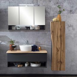 Pharao24.de Modernes Bad Waschplatz Set im Landhausstil Made in Germany (dreiteilig)
