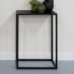 Pharao24.de Moderne Telefonkonsole in Schwarz 90 cm hoch