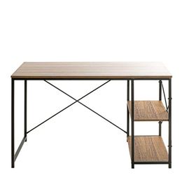 Pharao24.de Schreibtisch mit Seitenregal 120 x 60 cm