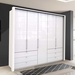 Pharao24.de Wei&szlig;er Schlafzimmerschrank 3 t&uuml;rig modern