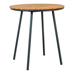 Pharao24.de Bistrotisch Gartentisch aus Teak Massivholz 74 cm hoch