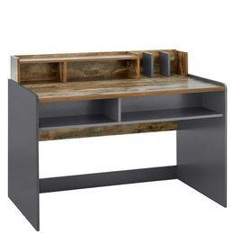 Pharao24.de Schreibtisch mit Stauraum in modernem Design 120 cm breit