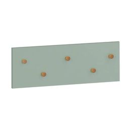 Pharao24.de Garderobenleiste Wandgarderobe in Graugr&uuml;n 56 cm breit
