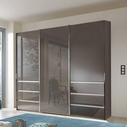 Pharao24.de Brauner Schlafzimmerschrank mit sechs Schubladen Made in Germany