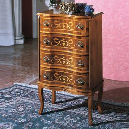 Pharao24.de Schubladenkommode im Barockstil Nussbaum furniert