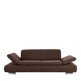 Pharao24.de Sofa mit Fu&szlig;gestell aus Metall verstellbaren Armlehnen