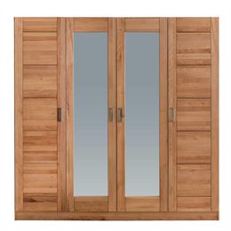 Pharao24.de Kleiderschrank in Kernbuchefarben 2 Spiegelt&uuml;ren