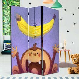Pharao24.de Kinderzimmer Raumtrenner in Bunt Affen Motiv
