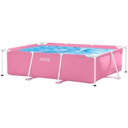 Framepool Intex "PINK RECTANGULAR", rosa, B:150cm H:60cm L:220cm, Schwimmbecken, BxLxH: 150x220x60 cm