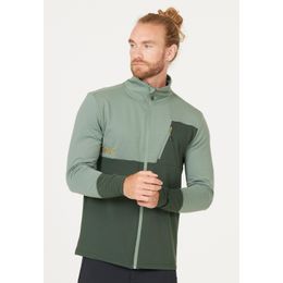Outdoorjacke WHISTLER "Cloudmont", Herren, Gr. S, gr&uuml;n (dunkelgr&uuml;n), 94% Polyester, 6% Elasthan, unifarben, normal, hoch geschlossener Ausschnitt, Jacken Outdoorjacke, mit atmungsaktiver Funktion