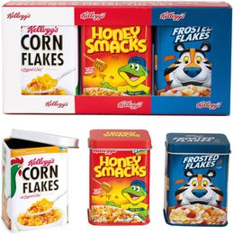 Kaufladensortiment Tanner "Kelloggs Metalldosen-Set", bunt, Kaufladensortimente, Kinder, Metall