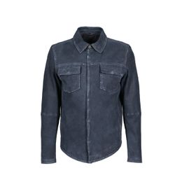 Lederjacke Freaky Nation "My One-FN", Herren, Gr. L(48), blau, Oberstoff: 100% Leder. Futter: 100% Baumwolle, Jacken