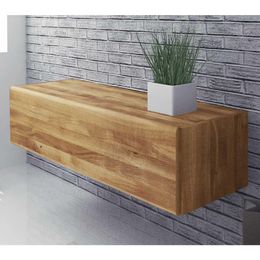 Pharao24.de H&auml;ngekommode aus Wildeiche Massivholz Klappe