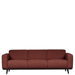 Pharao24.de Stoff Sofa in Kastanienfarben 230 cm breit