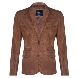Blazer, Wildlederjacke, weicher italienischer Ledermantel