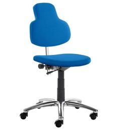 Pharao24.de Ergonomischer B&uuml;rostuhl in Blau verstellbarer R&uuml;ckenlehne