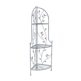 Pharao24.de Metall Eckregal im Landhausstil 120 cm hoch