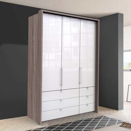 Pharao24.de Kleiderschrank Jugendstil 2 t&uuml;rig mit Schubladen modern