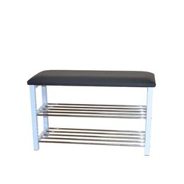 Pharao24.de Sitzhocker mit Schuhablage 50 cm hoch
