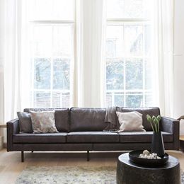 Pharao24.de Sofa aus recycling Leder Schwarz