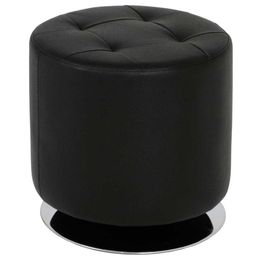 Pharao24.de Sitz-Hocker aus Kunstleder (100% Polyurethan) drehbar