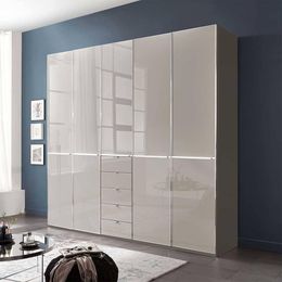Pharao24.de Dreht&uuml;renkleiderschrank Schrank in modernem Design Front glasbeschichtet