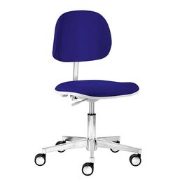 Pharao24.de Schreibtischstuhl in Blau Webstoff Made in Germany
