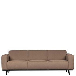 Pharao24.de Wohnzimmer Couch in Hellbraun Armlehnen