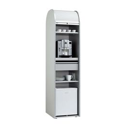 Pharao24.de Kaffeeschrank f&uuml;r B&uuml;ro Wei&szlig;