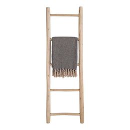 Pharao24.de Deko Leiter aus Teak Massivholz Landhausstil rustikal