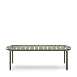 Pharao24.de Gartencouchtisch Aluminium in Graugr&uuml;n pulverbeschichtet
