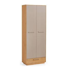 Pharao24.de Kleiderschrank Dielenschrank mit Dreht&uuml;ren und einer Schublade