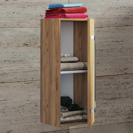 Pharao24.de Kleiner Bad Oberschrank in modernem Design einer Dreht&uuml;r