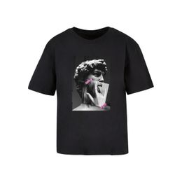 T-Shirt MISS TEE "Miss Tee Tongues Out Tee", Damen, Gr. L, schwarz, 100% Baumwolle, bedruckt, oversize, Rundhals, Shirts T-Shirt