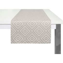 Tischl&auml;ufer WIRTH "Telfort" Gr. 1, braun, B:150cm L:40cm, Baumwolle, Polyester, Tischdecken