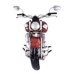Pharao24.de Motorrad Garderobe in Rot Schwarz Metall