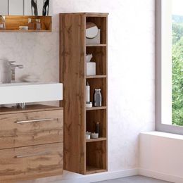 Pharao24.de Badezimmer H&auml;ngeregal in Wildeichefarben 25 cm breit