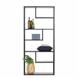 Pharao24.de B&uuml;cherregal aus Metall Schwarz