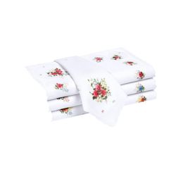 Taschentuch, Damen, Gr. 12-St&uuml;ck-Packung, bunt (farbig, sortiert), Baumwolle, gemustert, Modet&uuml;cher Taschentuch