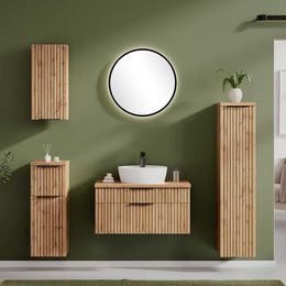 Pharao24.de M&ouml;belset f&uuml;r Waschraum in modernem Design Made in Germany (f&uuml;nfteilig)