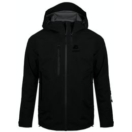 GUGGEN Mountain Herren Wanderjacke 3-Lagen Hardshell Schwarz