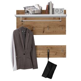 Pharao24.de Garderobe zweiteilig in Wei&szlig; Wildeichefarben (zweiteilig)